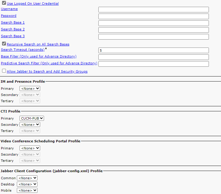 Solved Cisco Jabber Error Provide Server Information Cisco Community